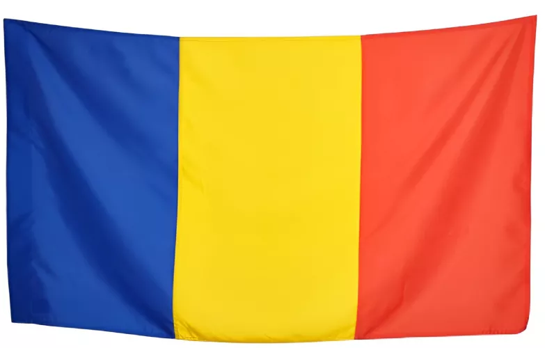 Steag Tricolor Romania TrendyZ Cu bat pentru fixare pe perete 90 x 150 ...