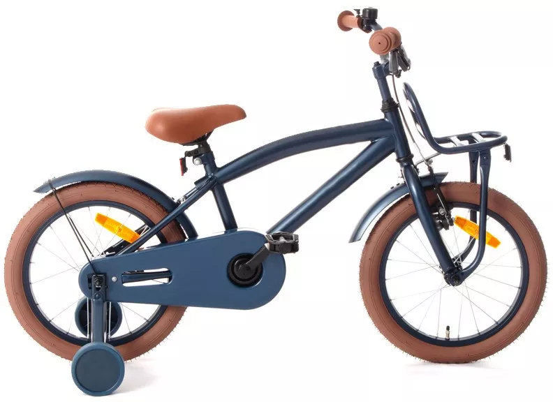 Bicicleta 16 inch cool boy cadru otel 26 cm frana v-brake suport ...