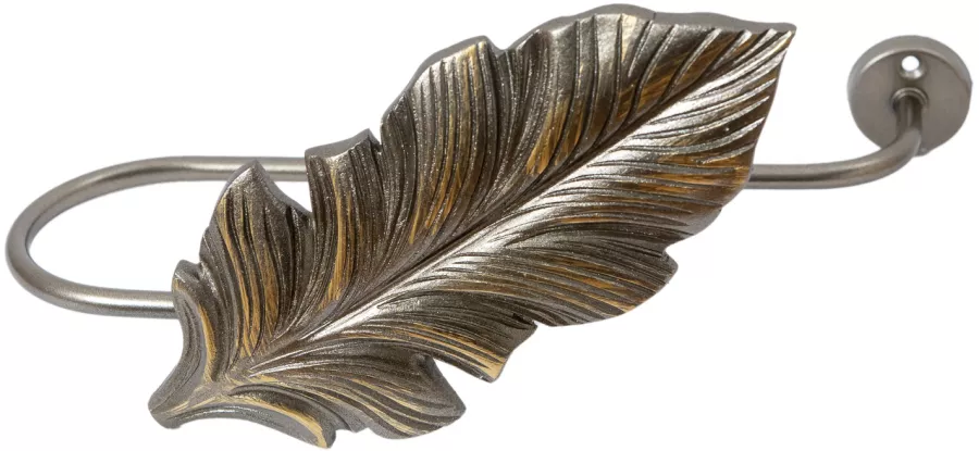 Accesoriu prindere perdea/draperie auriu antic model frunza 74wx ...