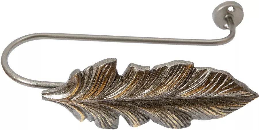 Accesoriu prindere perdea/draperie auriu antic model frunza 74wx ...