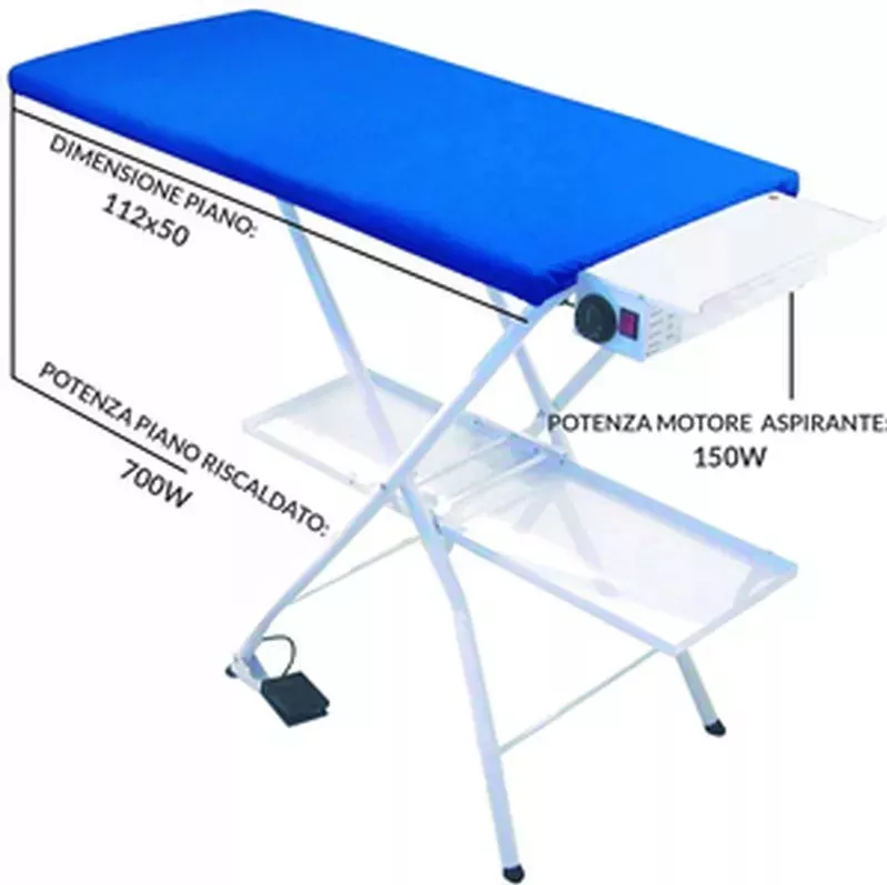 Masa de calcat profesionala Bieffe cu incalzire si aspiratie Asse ...
