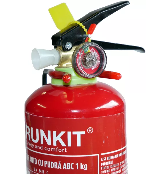 Kit siguranta rutiera omologat Trusa medicala auto prim ajutor + Stingator auto - cel.ro