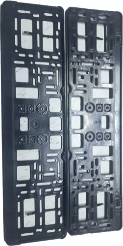 Set 2 bucati suport numar inmatriculare auto negru suportnumar2 - cel.ro