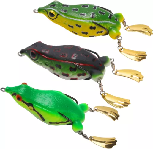 Set 3 momeli artificiale FishEdge broscuta pentru pescuit rapitor ...