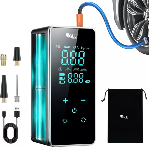 Compresor Auto Digital Portabil 6 in 1 iBLU smart Multifunctional ...