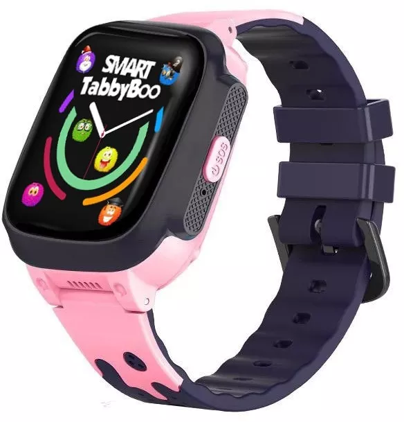 Ceas smartwatch pentru copii cu functie telefon Roz SMART TabbyBoo 4G 1 ...