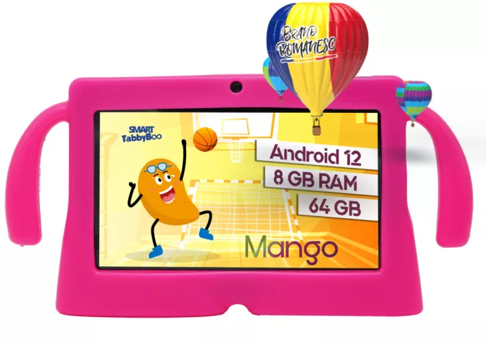 Tableta copii SMART TabbyBoo Mango PRO 2024 1000 jocuri si activitati ...