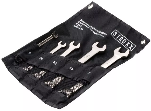 Set chei fixe STROXX combinat cu chei inelare cu clichet 5 piese - - cel.ro