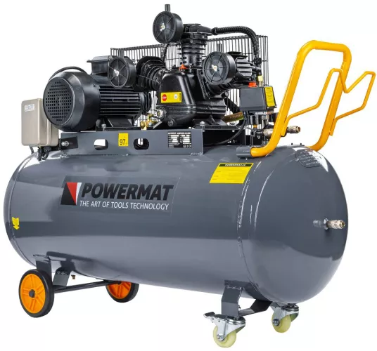 Compresor de aer industrial PM-KO-200T-400V 3 kW 200 l Powermat PM1308 ...