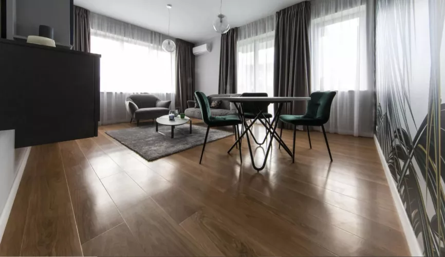 Linoleum Rezidential Clasa 21 Model START Ostrov 1 Imitatie Parchet Bej ...