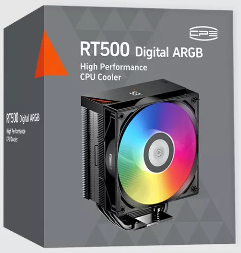 Cooler procesor PCCooler RT500 Digital ARGB BK iluminare ARGB 120mm ...