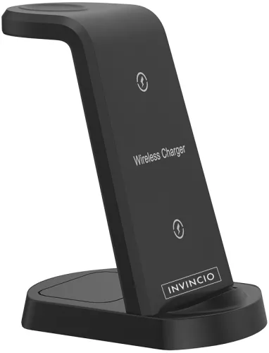 Incarcator Wireless Invincio Plus Statie incarcare 3 in 1 telefon ceas ...