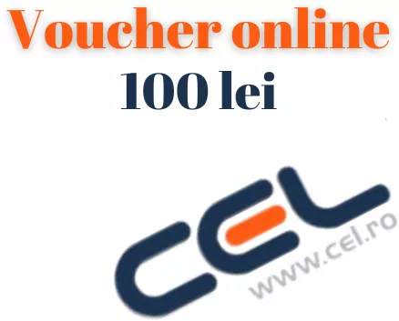 Voucher online CEL 100 RON produsdigital100 - cel.ro