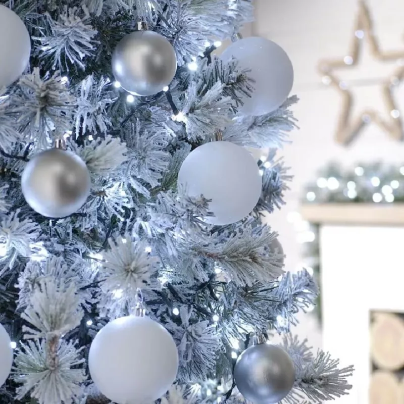 Instalatie de Craciun tip Liniara cu fir negru 50 m 500 LED-uri Alb ...