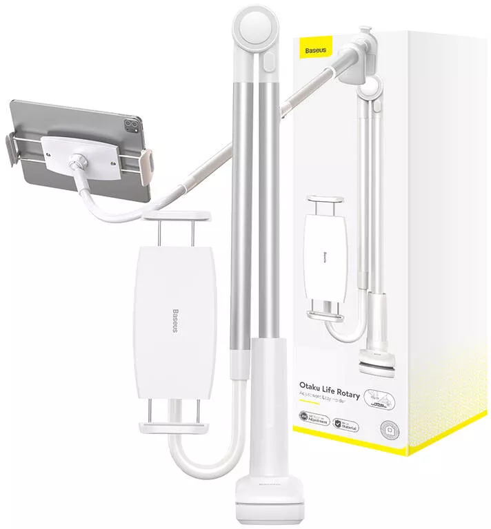 Phone/Tablet Swivel Stand Holder Baseus Silver - Otaku Life sv2f ...