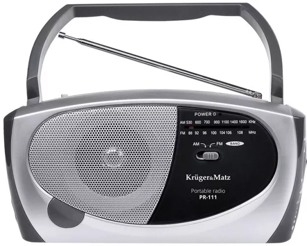 Aparat radio portabil AM/FM antena telescopica Maner pliabil Gri LCH ...