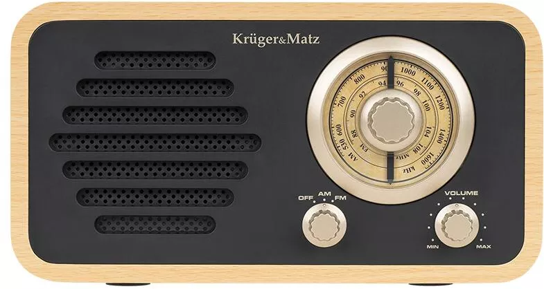 Aparat radio Retro Style AM/FM Antena telescopica Maro difuzor 5 W 233 ...
