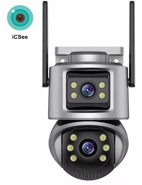 Camera de Supraveghere Profesionala WIFI PTZ TSS-A32 cu 2 Lentile 3MP ...