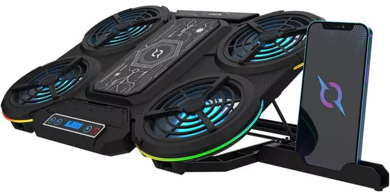 Stand Cooler Laptop Gaming AQIRYS Zenith 17 inch Black RGB aqrys_zenithbk