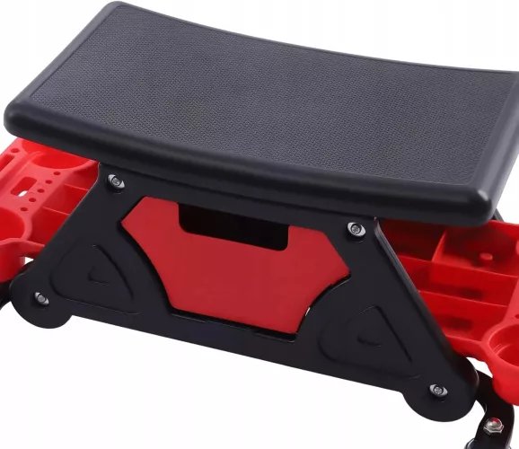 Scaun service auto cu sertar scule roti 360 grade atelier mecanic ...