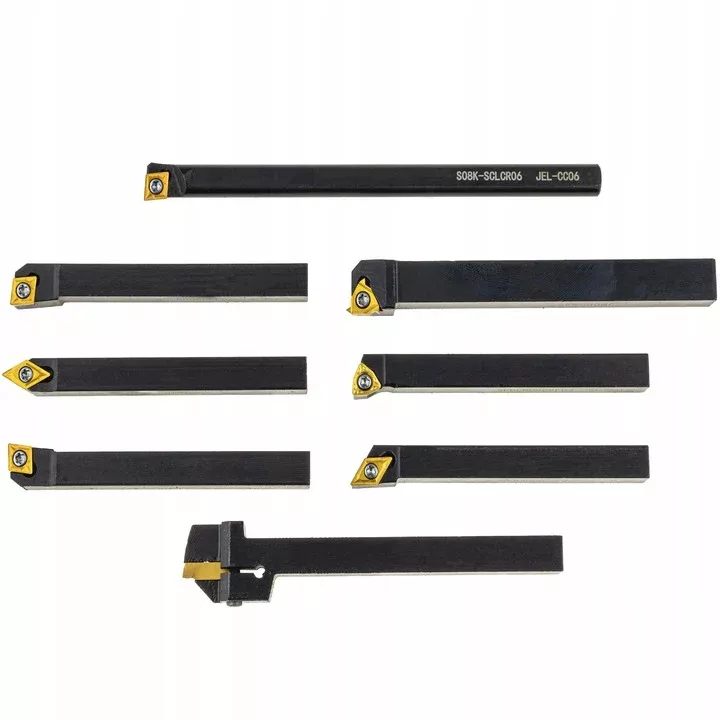 Set cutite strung cu placa inlocuibila instrument dalti strunjire 8x8mm ...