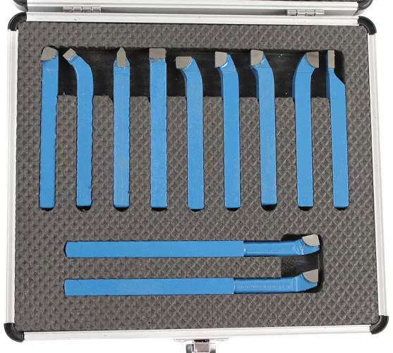 Set cutite strung instrument dalti strunjire 10x10 11piese cu valiza ...