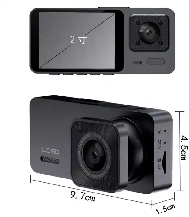 Camera Auto Tripla TSS-W10-W Full HD Ecran LCD 2 Conexiune Wi-Fi G Senzor