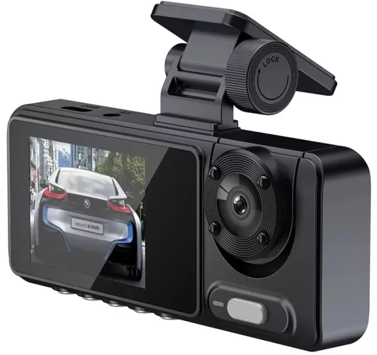 Camera Auto Tripla TSS-Y15 Ecran IPS de 2 Full HD Unghi 170 grade G ...