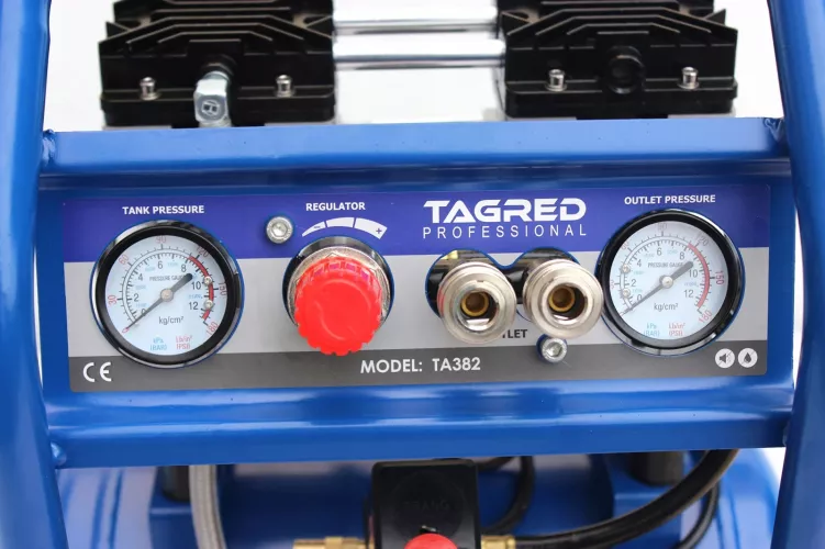 Compresor aer portabil cu roti 16L fara ulei silentios 1100W ...