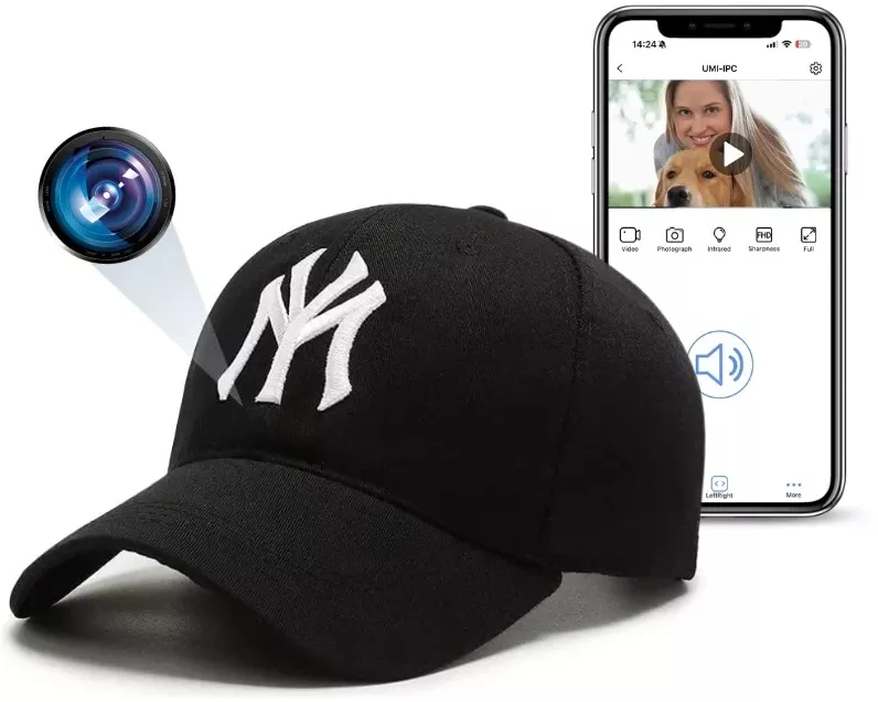 Camera Spion in Sapca iUni H15 Wi-Fi Full HD Inregistrare Audio-Video ...