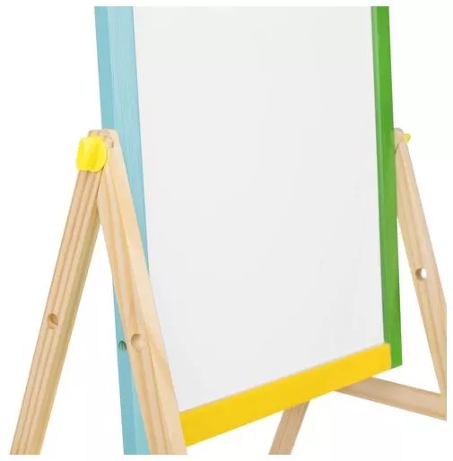 Plansa de desen fata-verso cu rama din lemn 65 5 x 40 x 33 cm