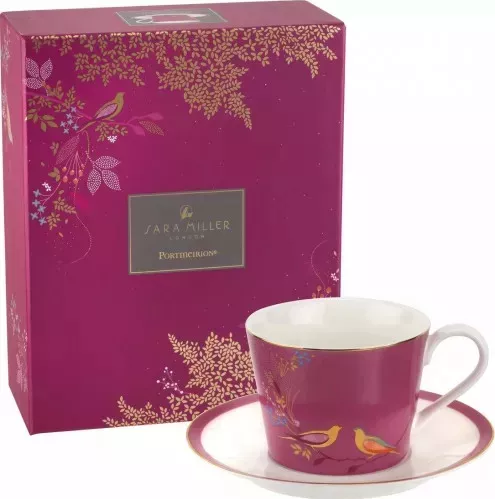 Chelsea ceasca cu farfurie ceai Pink smcp78924-xg - cel.ro