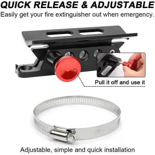 Suport universal pentru Extinctor Stingator cu prindere pe rollbar sau ...