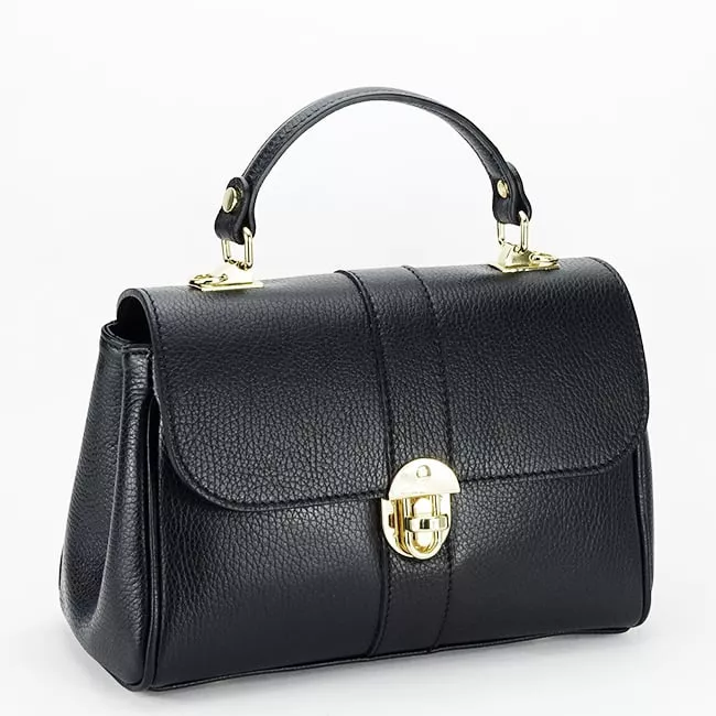 Geanta neagra din piele naturala 1724 132 sosn_468824608 - cel.ro