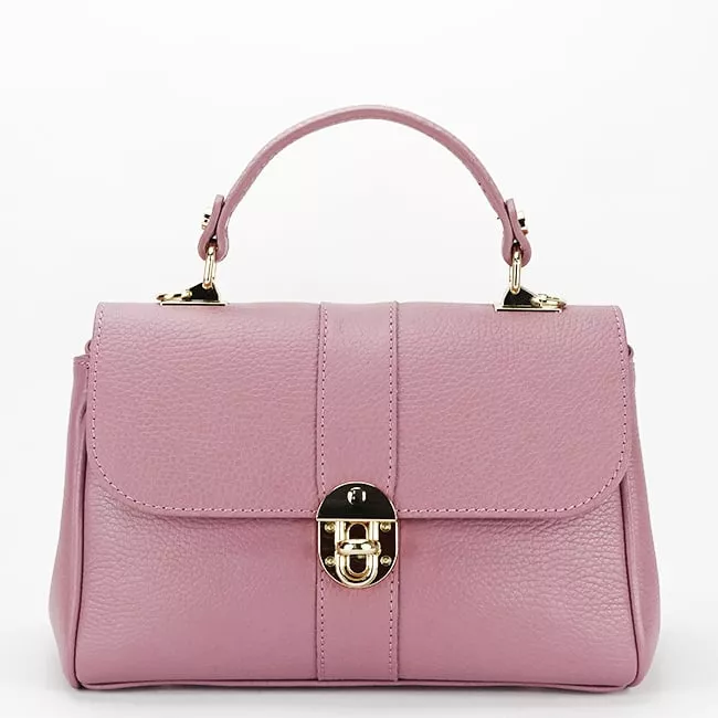 Geanta roz plamaniu din piele naturala 1724 132 aqvs_468824610 - cel.ro