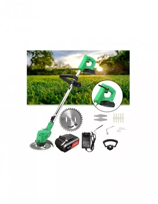 Motocoasa electrica Masina de tuns iarba cu 2 acumulatori 48V 6500 Mah ...