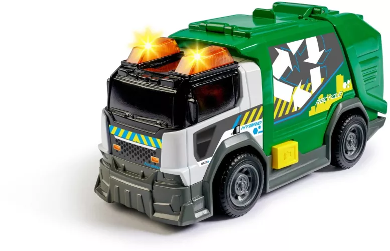 Masina de gunoi verde cu sunet si lumini 203302029 - cel.ro
