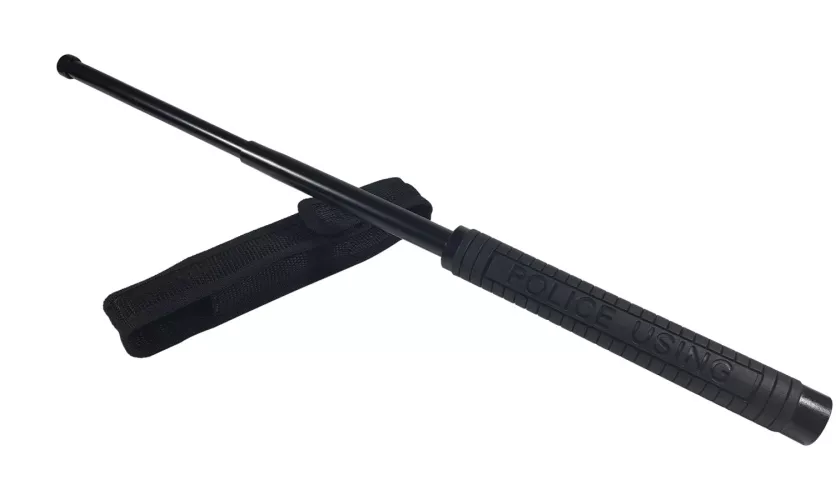 Set baston telescopic Police 49 cm + box rozeta craniu negru 0os_464 ...