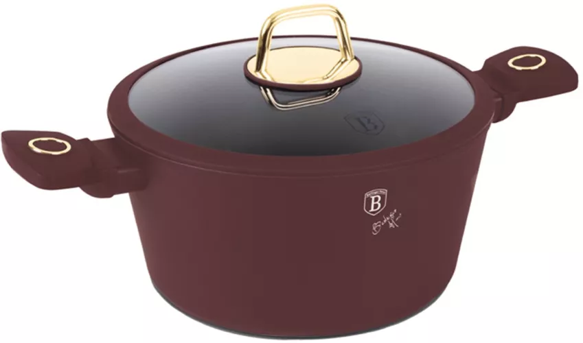 Oala cu capac 24 cm 4.1 Litri BerlingerHaus Leonardo Collection BH/8041 ...