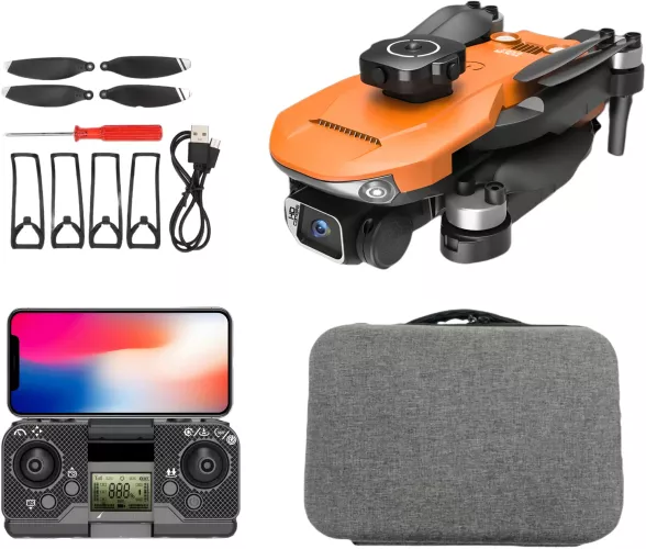 Drona cu camera duala pentru copii sau adulti HexaCraft Model Element7 ...