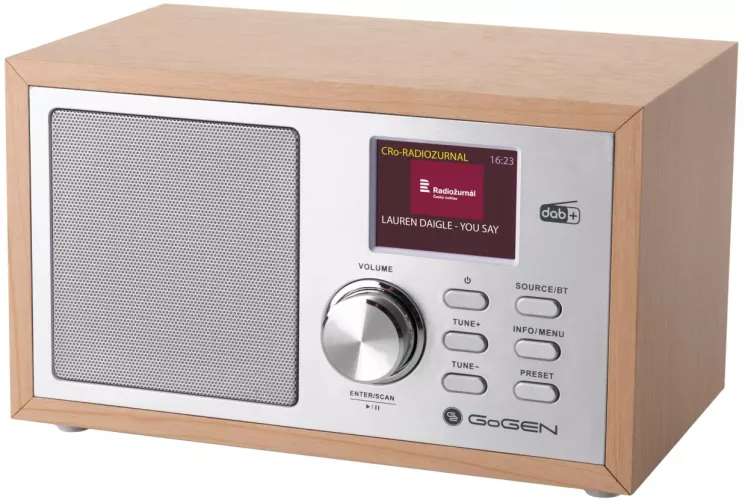 Radio GoGEN DAB 620 BTCS 5W DAB+/FM Bluetooth LCD color ceas cu alarma ...