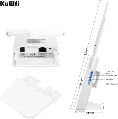 Router 4G/LTE KuWFi Acces Point TSS-CPF905 Exterior/Interior PoE ...