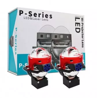 Set 2 buc. Lupe laser bi-LED pentru faruri cu faza scurta si lunga 3 inch 130W - cel.ro