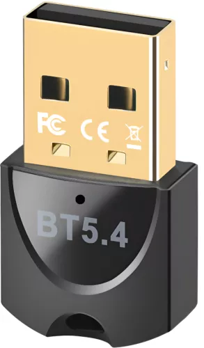 Adaptor USB Bluetooth BT 5.4 EDR+BLE Compatibil Windows PC/Laptop Plug And Play