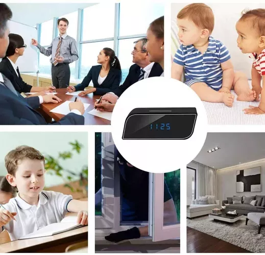 Camera Spy WI-FI IP Ascunsa in Ceas Desteptator Dispozitiv de Spionaj cu