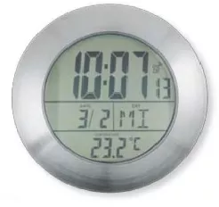 Ceas de perete pentru baie cu ceas data si temperatura 2gcr_225783453 ...