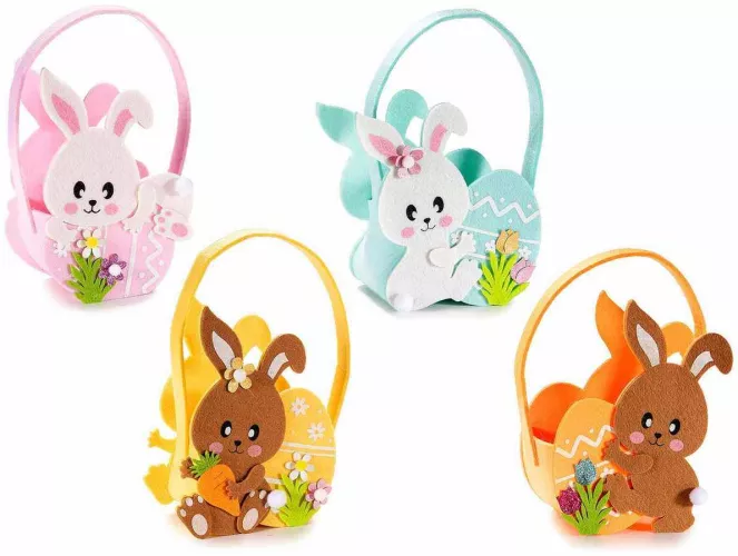 Set 4 cosulete Paste textil multicolor 13.5x8x22 cm A56.47.05 - cel.ro