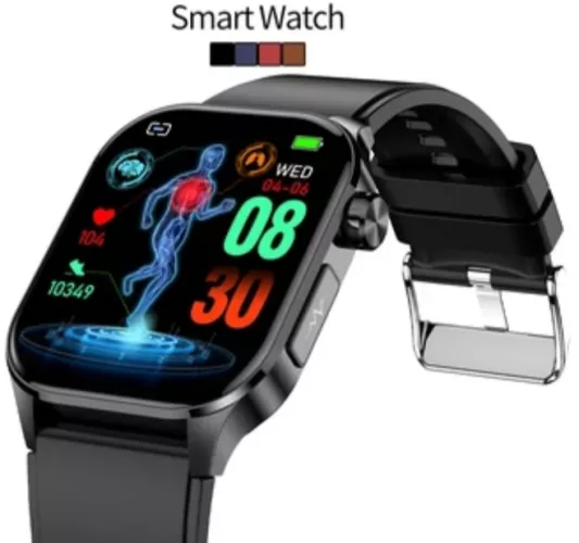 Ceas smartwatch Valdus ET580 masurare glicemie tensiune arteriala EKG nivel