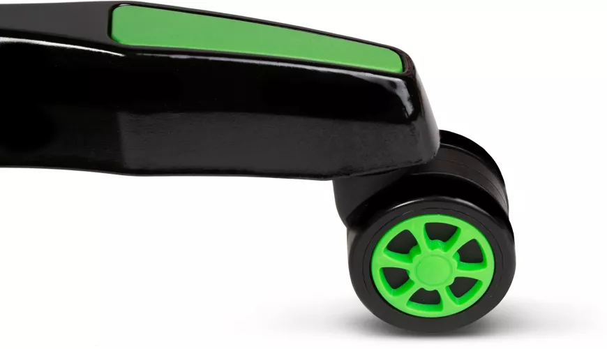 Scaun verde de gaming - cu perna de talie si perna pentru cap ...