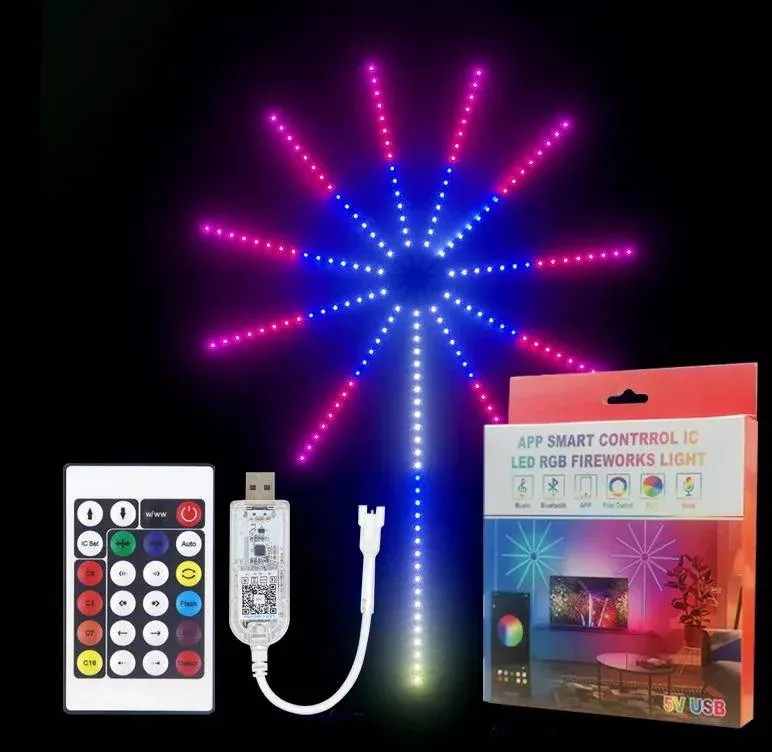 Kit Banda LED SMART RGB FIREWORKS cu App Control si Telecomanda ...